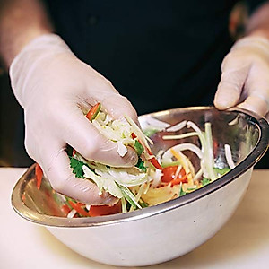 Basic Medical Clear Vinyl Exam Gloves - Latex-Free & Powder-Free - VGPF-3004 (Case of 1,000), Xtra Large