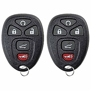 2X KeylessOption Remote Key Fob for GM (15913415, 25839476, OUC60270)