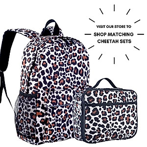 Fenrici Cheetah Backpack for Girls, Kids, Teens, Kids' Backpack, Kids' School Bookbags with Padded Laptop Compartment, Cheetah, 16 Inch