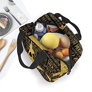 ilton Unisex Reusable Insulated Lunch Bag Cooler Tote Box With Front Pocket Zipper Closure For Woman Man Work Picnic Or Travel