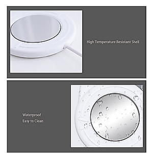 USB Coffee Mug Warmer, Coffee Cup Warmer for Desk Electric Cup Warmer Plate Tea Milk Candle, Beverage Warmer Heated Plate for Office Home Use and Best Gift for Coffee Lovers(Up to 131F/55C)