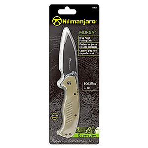 Kilimanjaro 910028 KJ910028 Fixed Blade,Hunting Knife,Outdoor,campingkitchen, One Size, Brown