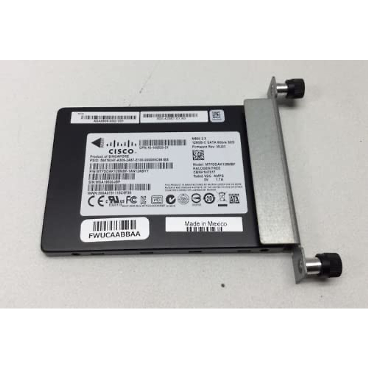 128GB 16-100520-01 800-42987-01 MTFDDAK128MBF SATA 6GB SED ASA 5508-SSD