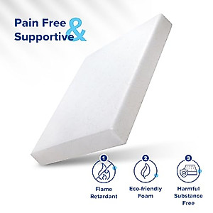 Olee Sleep King Mattress, 9 Inch Deluxe Gel Memory Foam Mattress, Gel Infused for Comfort and Pressure Relief, CertiPUR-US Certified, Bed-in-a-Box, Medium Firm, King Size