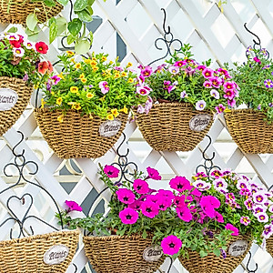 Dapute 5 Inch S Hooks, Large S Hooks for Hanging Heavy Duty, Vinyl Coated S Hooks 6 Pack Sturdy Non Slip Kitchen and Closet S Hooks for Hanging Jeans, Plants, Pots, Mugs, Pans, Feeders(Black)