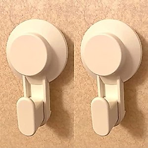 Ikea TISKEN Hook with Suction Cup, White(Pack of 2)