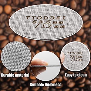 54mm Espresso Puck Screen Coffee Portafilter Puck Screen Espresso Portafilter Lower Shower Screen Reusable Contact Screen 53.5mm