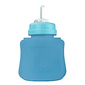 green sprouts Sprout Ware Food Pocket Made from Silicone and Plants (5 oz.), Non-Toxic Silicone Plant-Based Plastic Food Pocket Without BPA, BPS, BPF