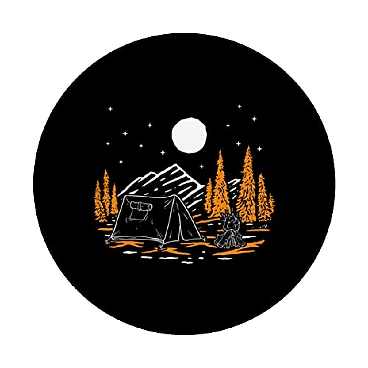 Camping Camper Camp Outdoor Lover Wanderlust Nature PopSockets Swappable PopGrip