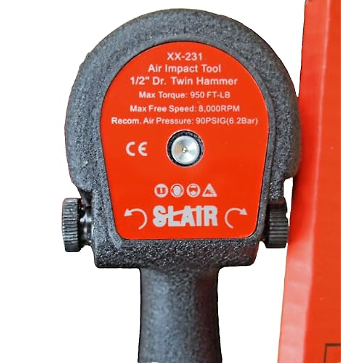 SLAIR 1/2" Twin Hammer Professional Air Impact Wrench Max Torque 950ft/lb