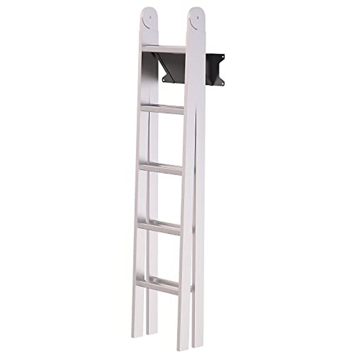 Ladder Rack, Ladder Accessory,Ladder Hangers for Garage Wall Mount Ladder Rack Heavy Duty Metal Black with Screws