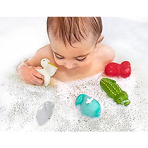 Battat – Assorted Bath Toys – 9Pcs Animal Squirters – Water Squirt Toys – Bath & Pool – 10 Months + – Bath Buddies (9Pcs)
