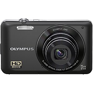 OM SYSTEM OLYMPUS VG-120 14 MP Digital Camera , 5X Wide-Angle Optical Zoom (26mm), 3" LCD, (Black) (Old Model)