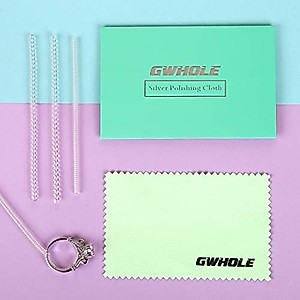 GWHOLE Ring Size Adjuster with Silver Polishing Cloth,Set of 4 (2mm/3mm)
