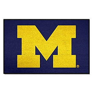 FANMATS 3409 Michigan Wolverines Starter Mat Accent Rug - 19in. x 30in. | Sports Fan Home Decor Rug and Tailgating Mat