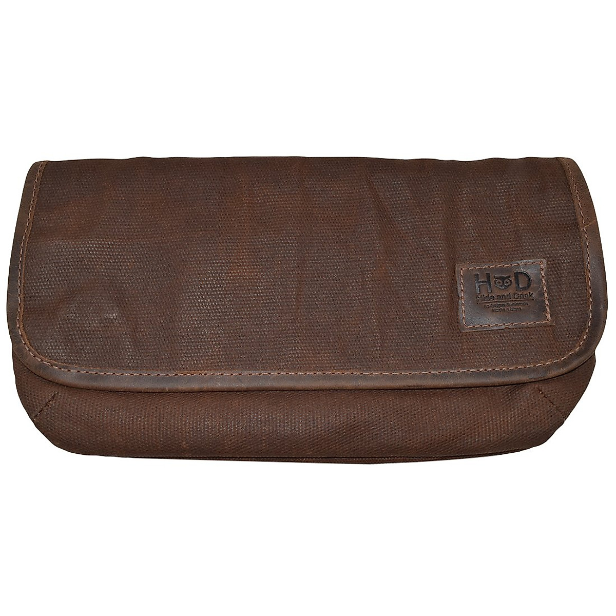 Hide & Drink, Carrying Case Compatible with Switch, Urban Travel Pouch, Soft Storage Bag, Scratch & Bump Protection, Minimalist Essentials, Waxed Canvas, Handmade, Honey Bourbon