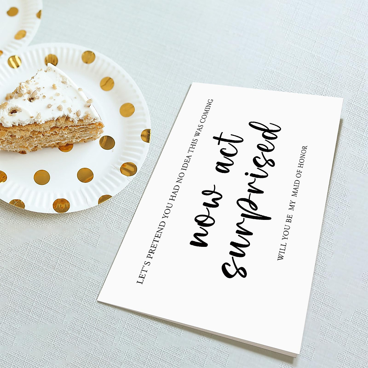 Obbyidk Hilarious Wedding Maid of Honor Card, Funny Bridesmaid Proposal Card, Bridesmaid Proposal Gift, Will You Be My Maid of Honor