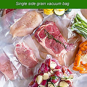 (Ship from US) Food Saver Vacuum Sealed Pockets,Cut to Size Roll,Storage Bags Rolls (2 rolls of 8" x 16.4'+2 rolls of 11" x16.4')