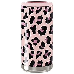 Maars Skinny Can Cooler for Slim Beer & Hard Seltzer | Stainless Steel 12oz Sleeve, Double Wall Vacuum Insulated Drink Holder - Silver