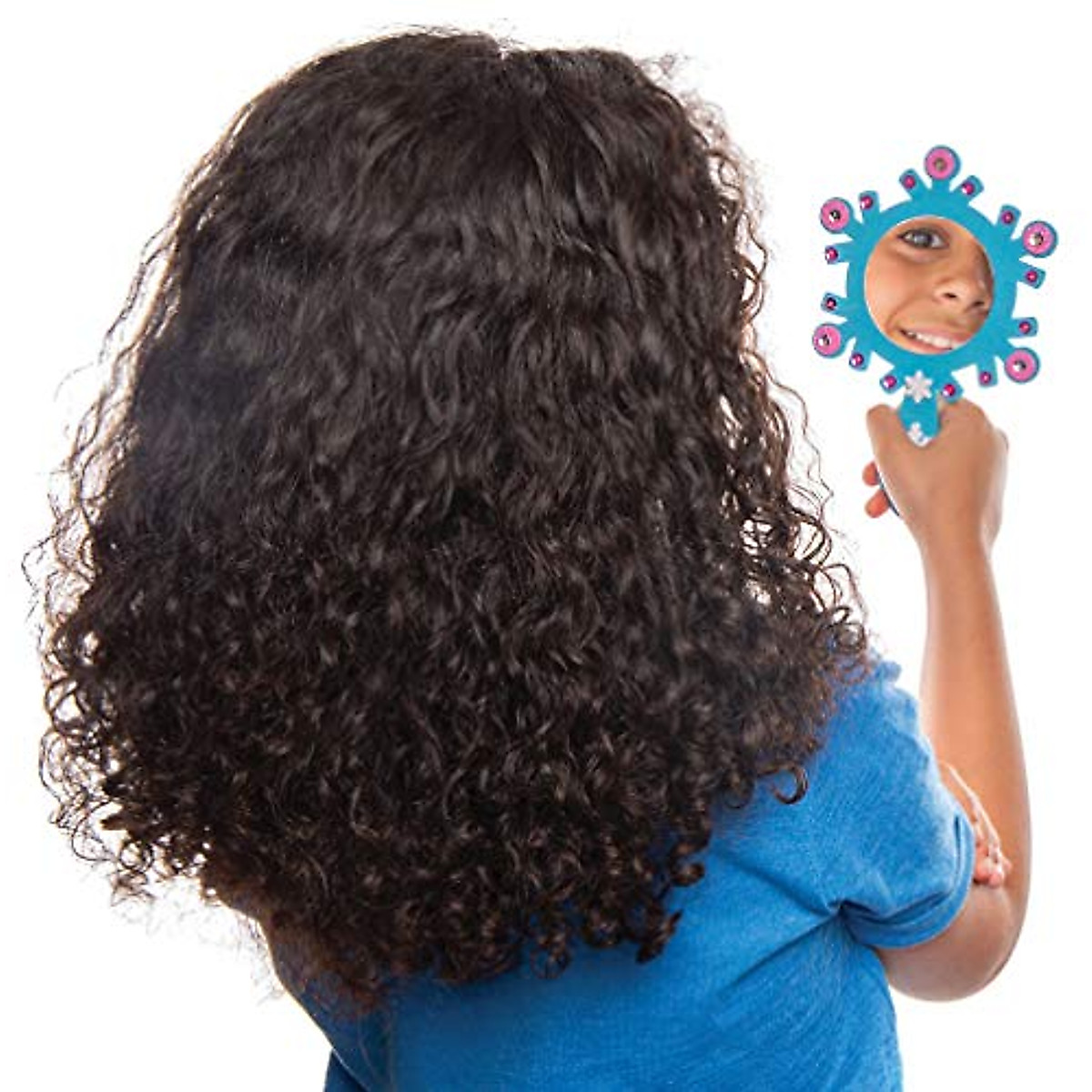 Baker Ross Snow Princess Mirror Kits, Arts and Crafts for Kids (Pack of 4), Assorted, (AT174)