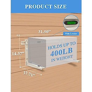 Mini Split Wall Mounting Bracket Outdoor, for 7000-12000 BTU Universal Ductless Air Conditioners, Heat Pumps, Compressors & HVAC Systems, Heavy-Duty Foldable Mini Split Bracket Max 400 Lb Capacity