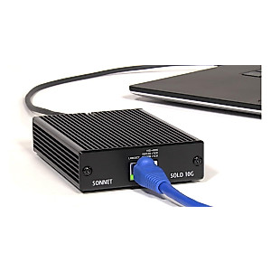 Sonnet Technologies Solo 10G Thunderbolt 3 to 10GBASE-T Ethernet Fanless Adapter (SOLO10G-TB3)