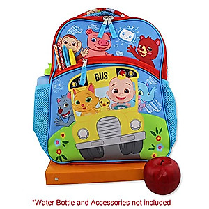 Cocomelon Boys Girls 14 inch School Backpack (Blue, One Size)