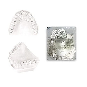 White Dental Lab Plaster with Scoop for Dental Cast Fabrication, Dental Study Model, Casting Replicas - 5 lb. Dental Plaster White Type II Regular Set Model Stones Used in Dental Lab, Arts and Crafts