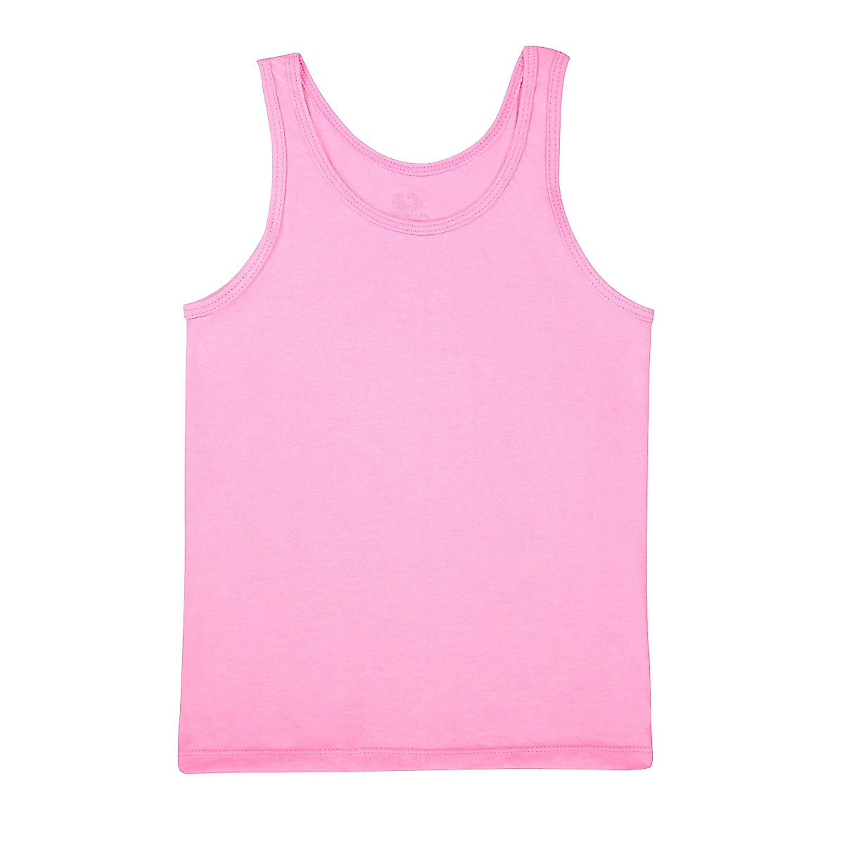 Fruit of the Loom Girls' Big Cotton Undershirts, 5 Pack - Tank - Assorted Colors, Small