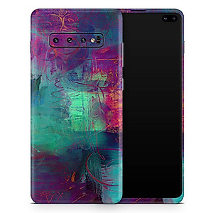 DesignSkinz Abstract Oil Painting V3 Protective Vinyl Decal Wrap Skin Cover Compatible with The Samsung Galaxy S20 (Screen Trim & Back Glass Skin)