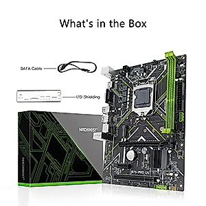 MACHINIST LGA 1155 Motherboard, B75 Micro ATX Computer Motherboards for Desktop PC (Intel 2th/3th Gen, PCIe 2.0, NGFF M.2, PCI, DDR3, SATA 6Gb/s, USB 3.0) for Core i3,i5,i7/Xeon E3 V2/Pentium