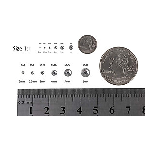 beadsland Crystal Hotfix Rhinestone,Machine Cut Stone 1440pcs/pkg (Black,SS10/3mm)