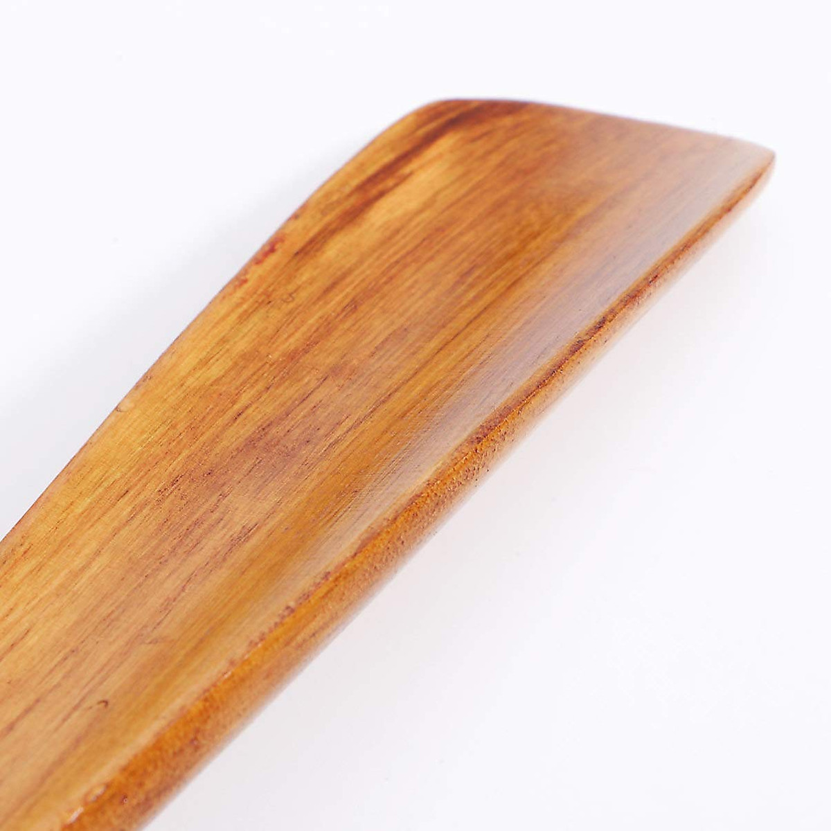 Long Handle Shoe Horn Wooden Shoe Extractors for Elderly Disabled Pregnancy Fits for All Shoes (Lotus Wood Joint Shoehorn, 32cm)