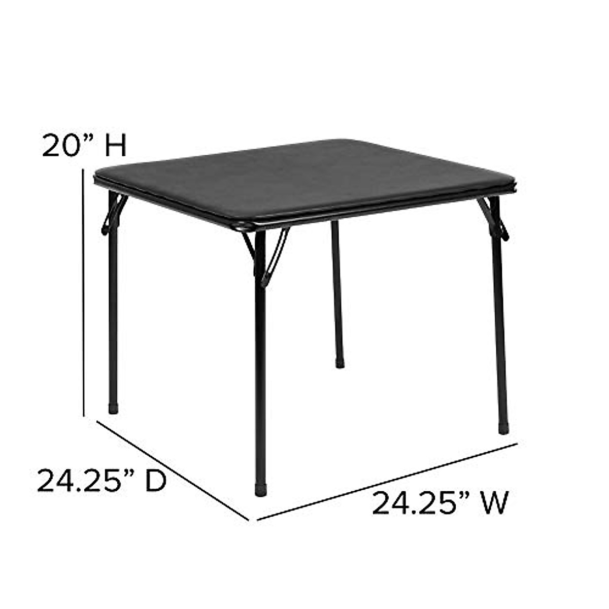Flash Furniture Mindy Kids Black Folding Table