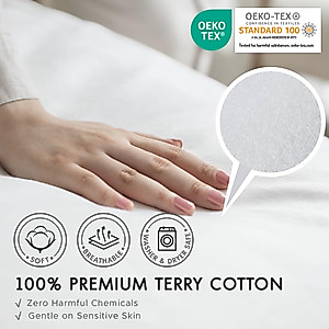Degrees of Comfort Mattress Encasement Full Size | Waterproof Bed Bug Proof Cover Premium Zippered Six-Sided Protector 9-12 Inch Deep 3M Scotchgard