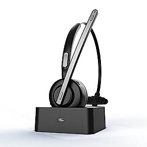 Truck Driver Bluetooth Headset TH10, Noise Canceling Bluetooth Headphone Headset, Headphones with Charging,Truck Driver Wireless,Headset Driver,Truck Driver Bluetooth Wireless, Black