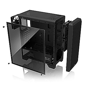 Zalman - S2 - ATX Mid-Tower PC Case - Full Acrylic Side Panel - Mesh Front Panel - 3x Case Fan 120mm Pre-Installed, Black