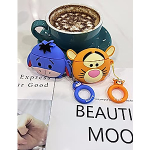 Cartoon Case for Apple AirPods 2/1 AirPods Case Adorable Cover 3D Protective Cases Shockproof Silicone Shell Anti-Fall Cover for AirPods Charging Cute Case (AirPods 2/1, Cute Donkey)