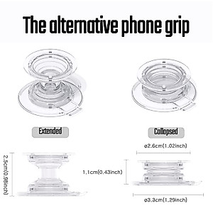 COMMONKUNST Tropical Rare Leaf Plant Multi Functional Collapsible Expandable Mobile Phone Grip & Kicktand (Albo Monstera)