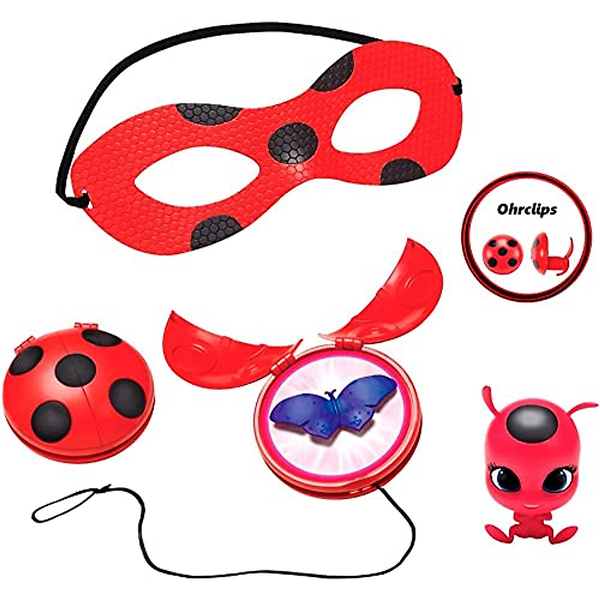 Miraculous: Tales Of Ladybug And Cat Noir Ladybug Role Play Set Ladybug Costume Kids Fancy Dress Set With Mask And Accessories Ladybug Superhero Costumes For Girls And Boys