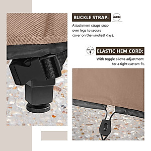 ULTCOVER Waterproof Prep Table Cover for 52 Inch Keter Unity XL Portable Table, Outdoor Storage Cabinet Prep Station Cover 54L x 22W x 35H inch