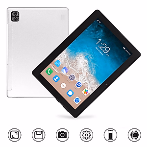 8 Inch Smart Tablet for BT 11.0 with 8MP 20MP Dual Camera, Octa Core, 6GB 128GB, GPS, BT 5.0, 1920X1200 Resolution (Silver)