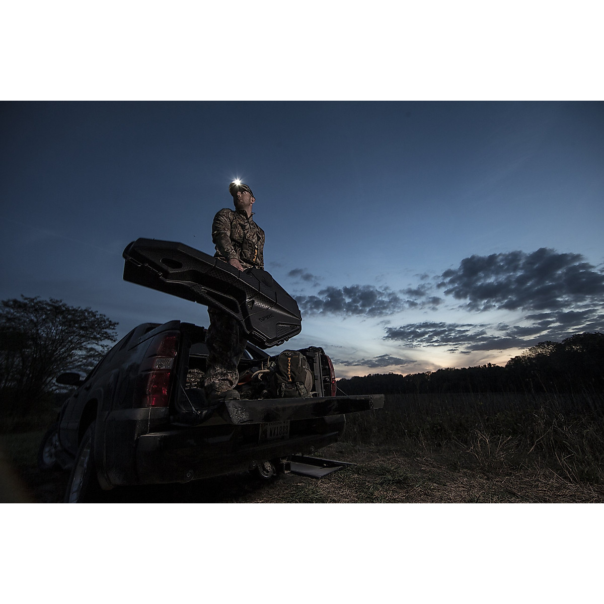 Plano Spire Crossbow Case, Black, Archery Bow Box Storage, Heavy-Duty Hard Crossbow Case for Optics and Quiver