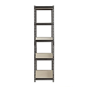Muscle Rack UR361872PB5PAZ-SV Silver Vein Steel Storage Rack, 5 Adjustable Shelves, 4000 lb. Capacity, 72" Height x 36" Width x 18" Depth