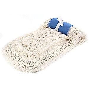24 Inch Industrial Strength Cotton Dust Mop Head Refill, Replacement Head for Home, Industrial and Commercial Use, Fits Standard Size Mop Frame 1pc