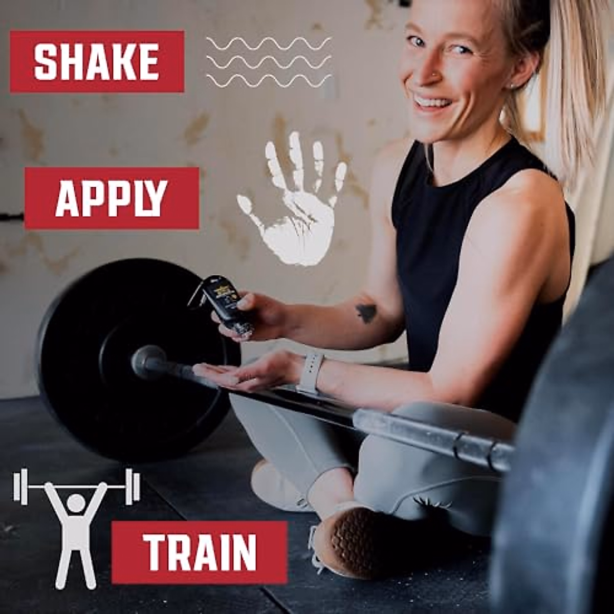 IRON AMERICAN Liquid Chalk - No-Mess Long-Lasting Grip Chalk for Weightlifting, Gymnastics, Rock Climbing, and Fitness Training - 50ml Travel Bottle - Advanced Hand Chalk for Gym