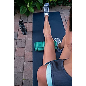 TriggerPoint Grid Patented Multi-Density Foam Massage Roller for Exercise, Deep Tissue and Muscle Recovery - Relieves Muscle Pain & Tightness, Improves Mobility & Circulation (13"), Teal