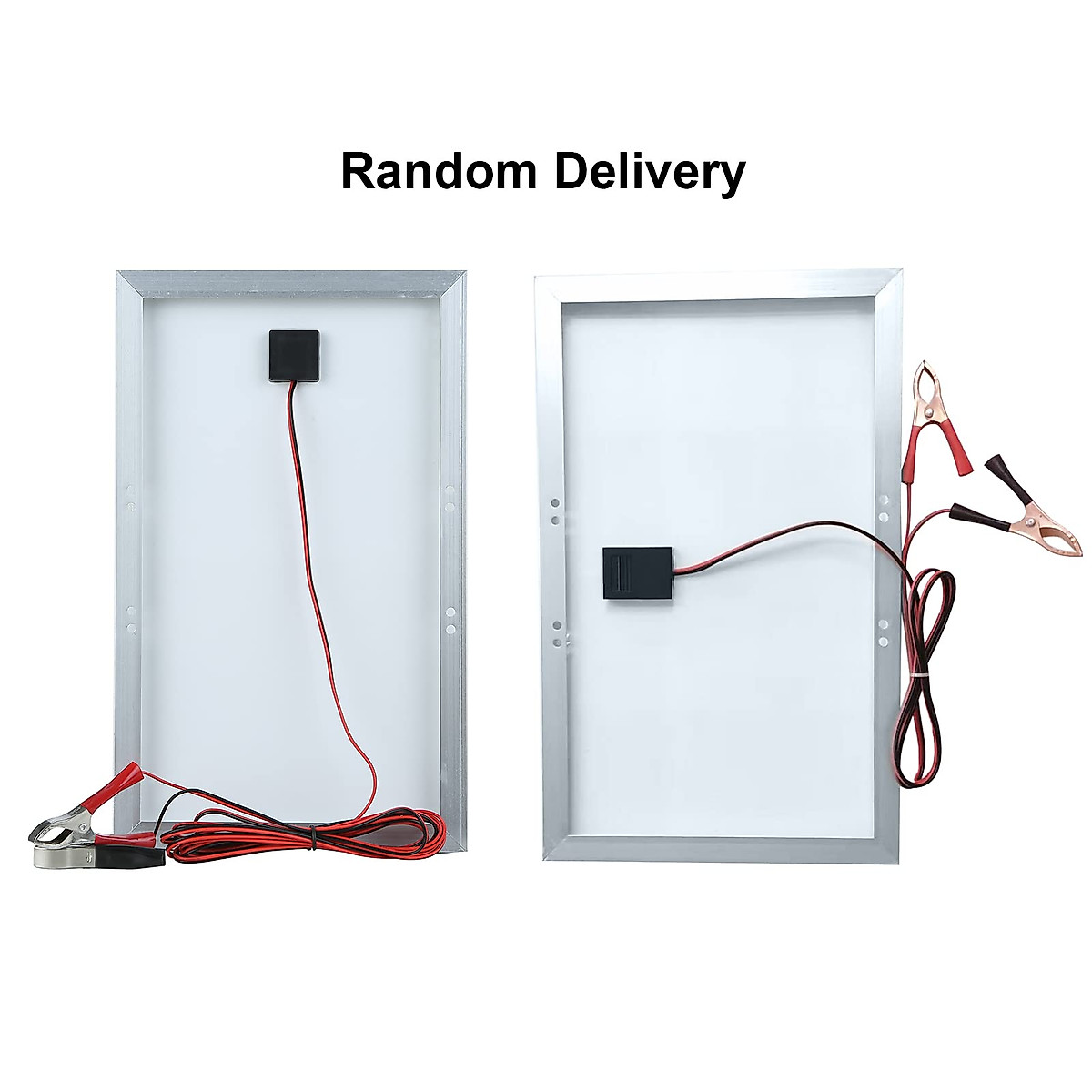 HUIOP Solar Panel Kit,30W D C 12V/18V Solar Panel Kit Set with Alligator Clip/ IP65 Water Resistance for Home Indoor Outdoor Use Portable