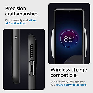 Spigen Liquid Air Armor Designed for Motorola Edge Plus (2022) Case (2022) - Matte Black