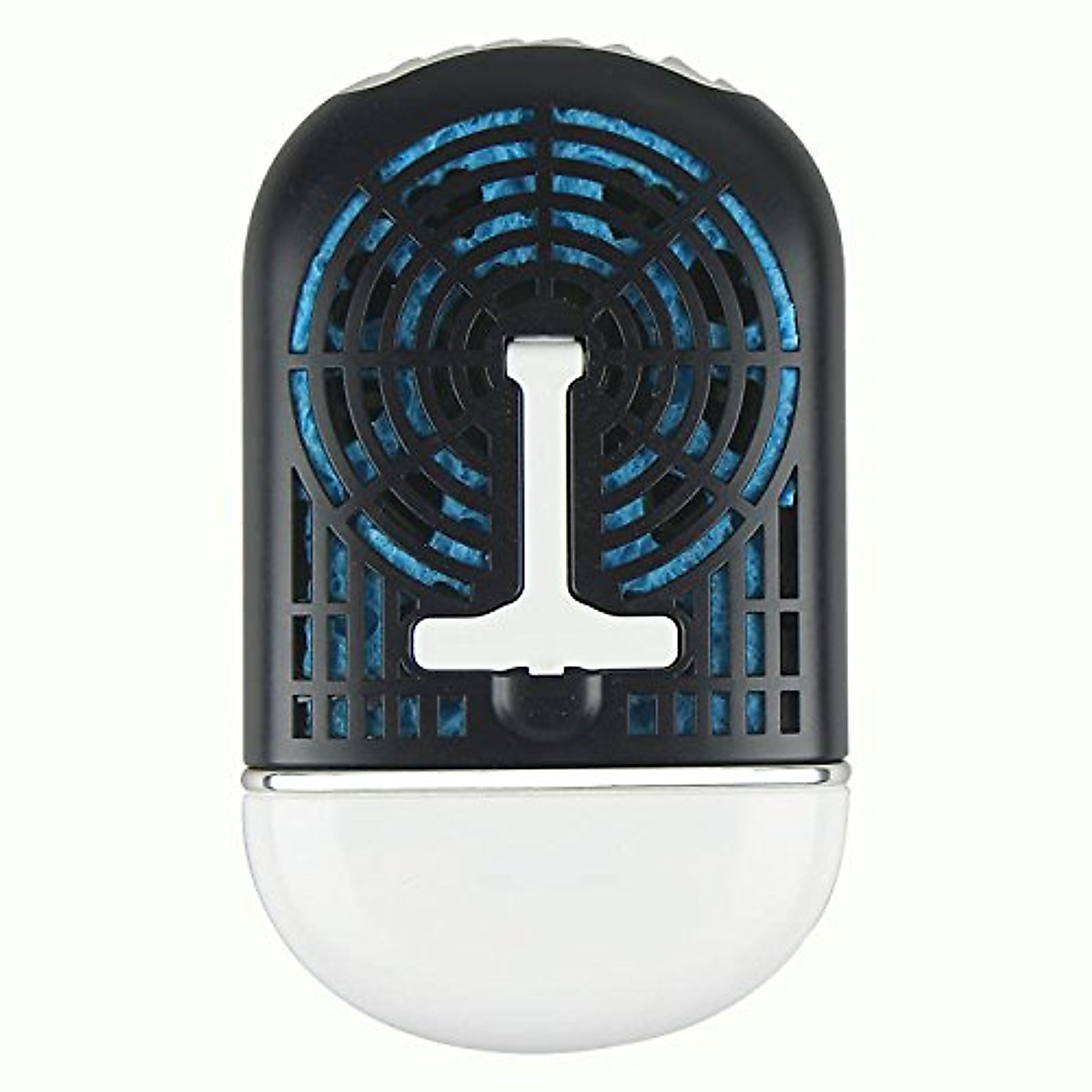 ThreeH Portable Mini Personal Fan Handheld USB Rechargeable Bladeless Air Conditioner Mute Electric Built-in Li-ion Battery Powered Desk Cooling Fan H-F015Black